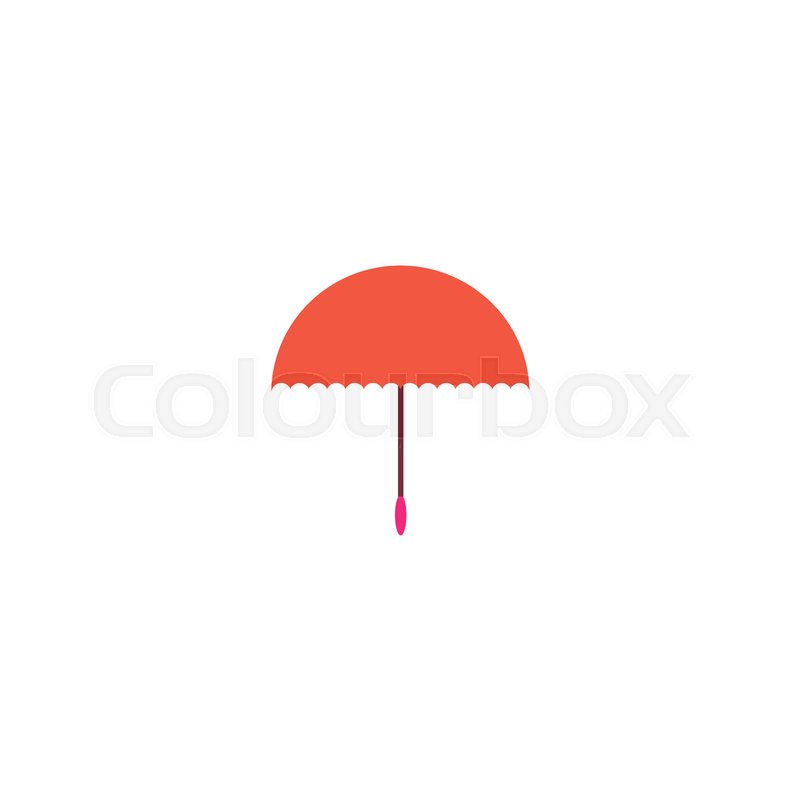 Parasol Icon Vector. Flat simple color ... | Stock vector | Colourbox