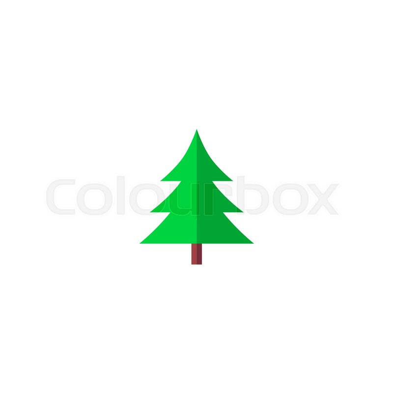 Fir-tree Icon Vector. Flat simple ... | Stock vector | Colourbox