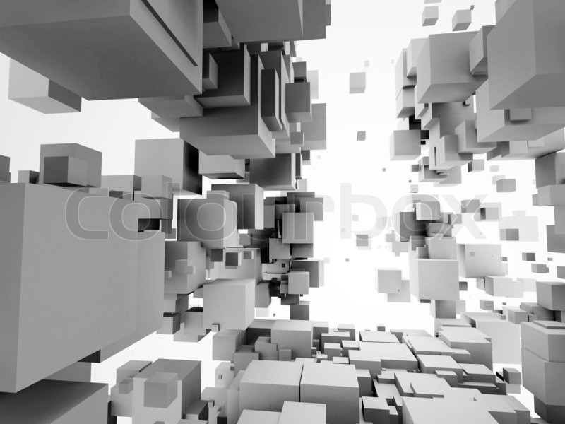 An Abstract Architectural Structure On Stock Image Colourbox