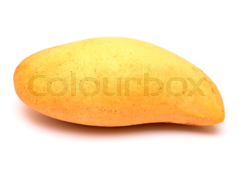 Mango fruit isolated on white ... | Stock image | Colourbox