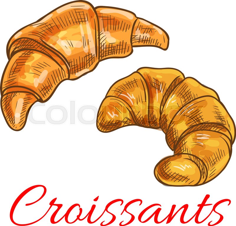 Croissant Drawing