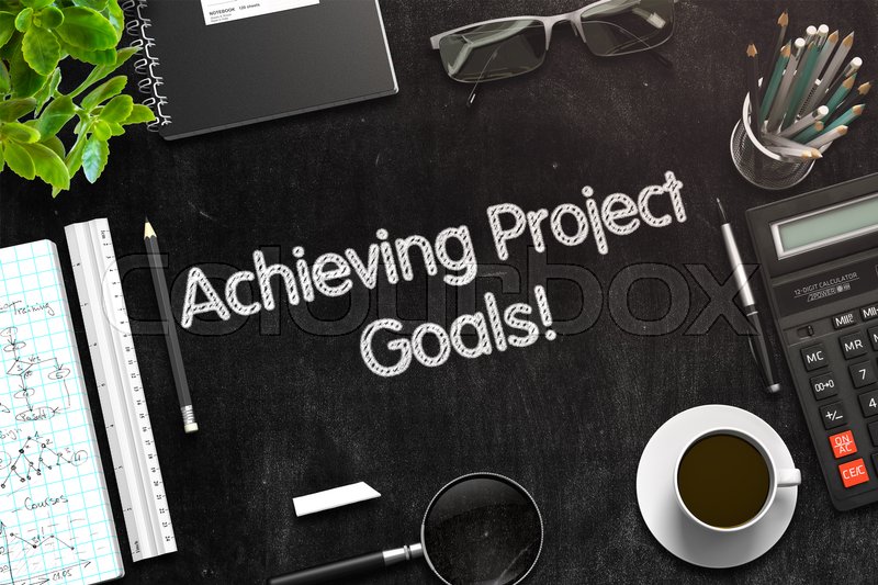 Achieving Project Goals Handwritten on ... | Stock image | Colourbox