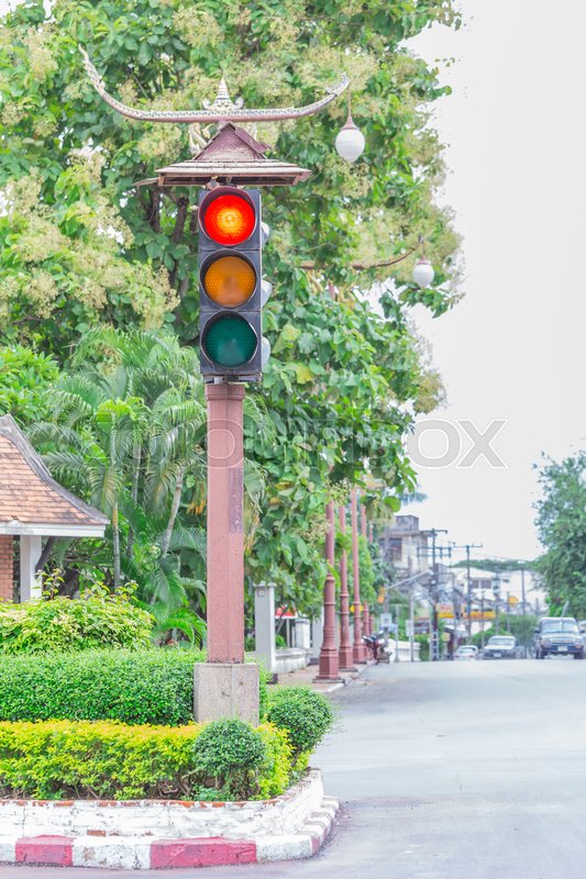 Standalone Antique Traffic Lights