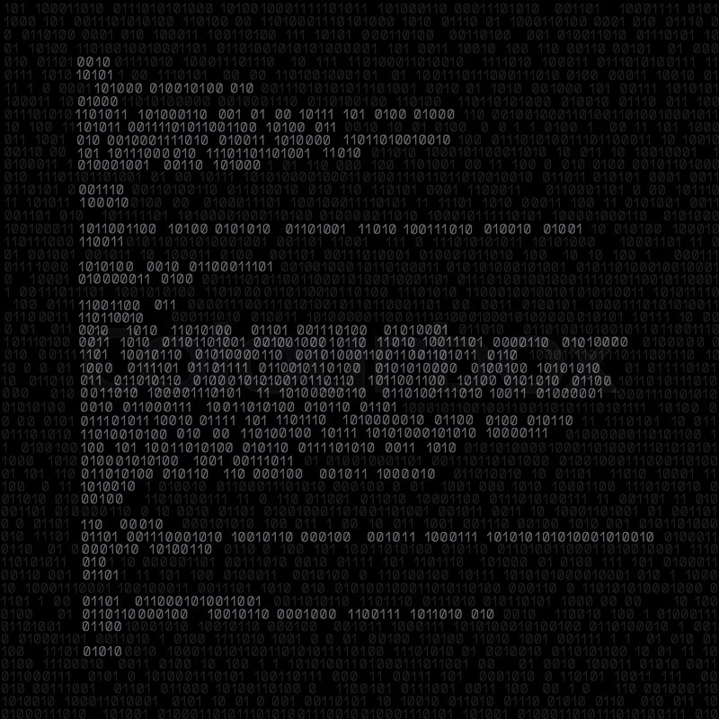 The programming white code on black ... | Stock vector | Colourbox