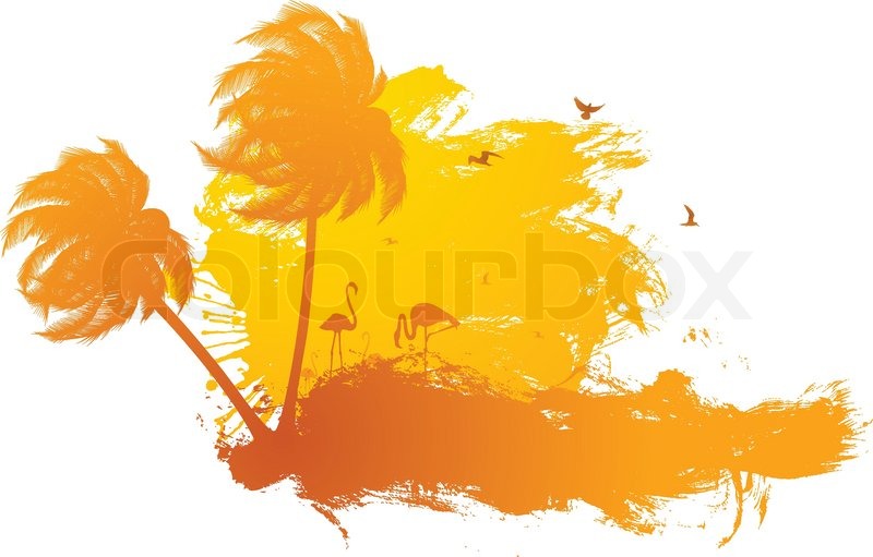 Holiday Caribbean Illustration ... | Stock vector | Colourbox