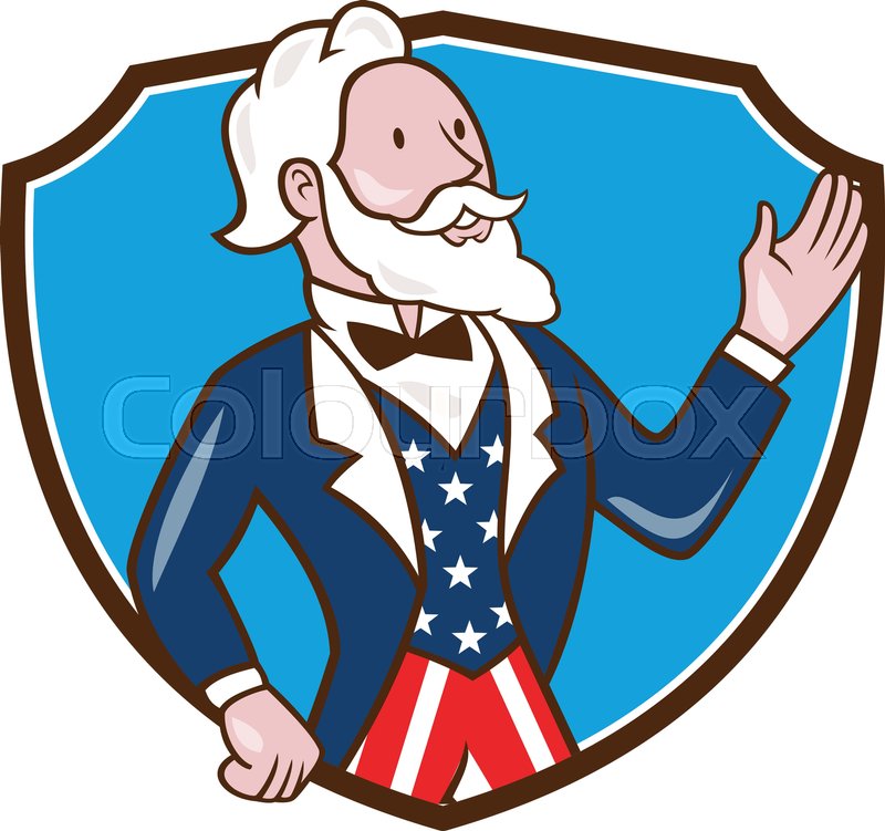 Uncle Sam Beard Cartoon