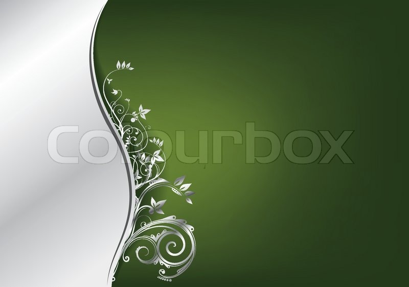 Green And Silver Background