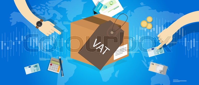 VAT Value Added Taxes concept vector ... | Stock vector | Colourbox