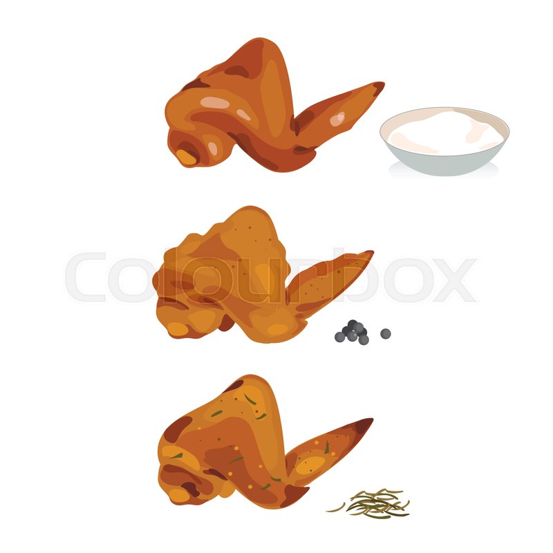 Chicken Wing Vector