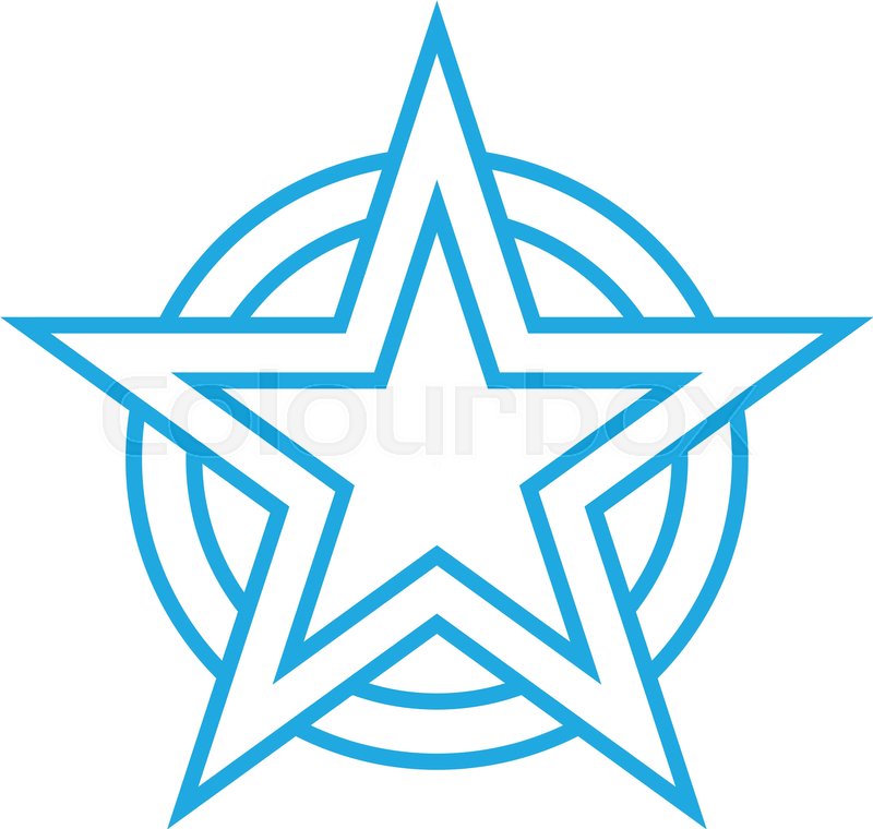 Star Circle Badge logo | Stock vector | Colourbox