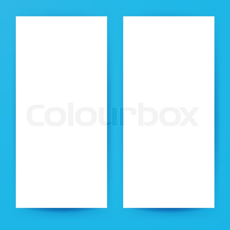 Empty Flyer Mockup Template. Vector ... | Stock vector | Colourbox