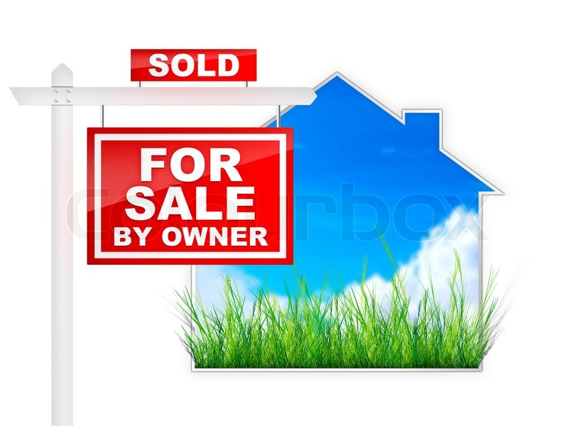 Real Estate Sign – For Sale by Owner. ... | Stock image | Colourbox