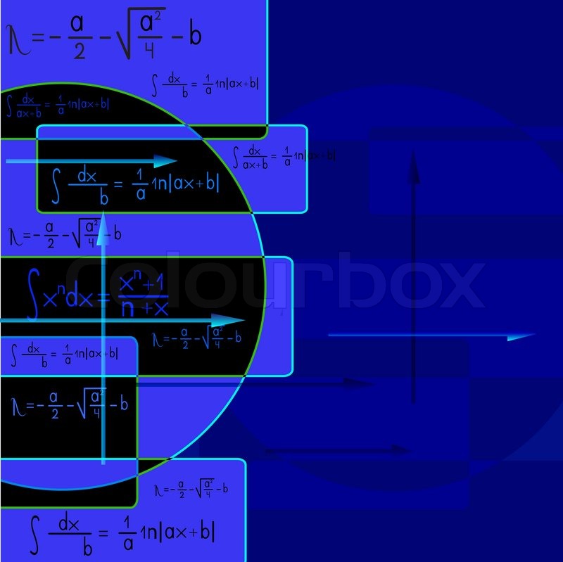 Abstract blue background with ... | Stock vector | Colourbox