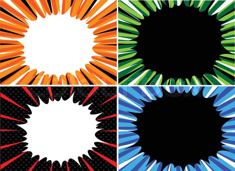 Comic book explosion superhero pop art ... | Stock vector | Colourbox