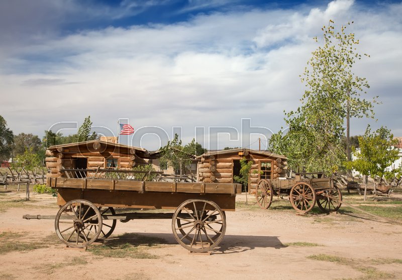 Historial outpost of the Wild West ... | Stock image | Colourbox