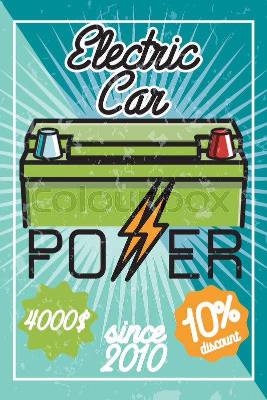 Infographic poster about electric ... | Stock vector | Colourbox