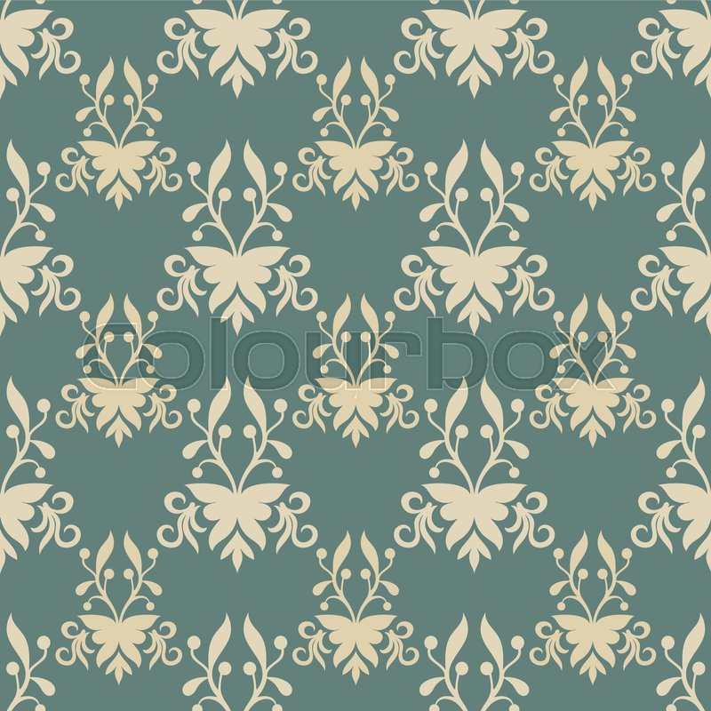 Vector Damask pattern design, Royal ... | Stock vector | Colourbox