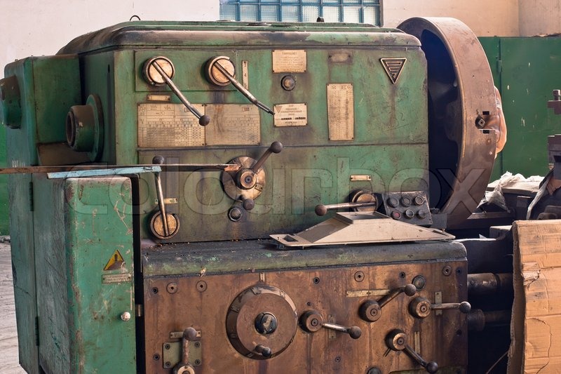 Old rusty industrial machines made of ... | Stock image | Colourbox