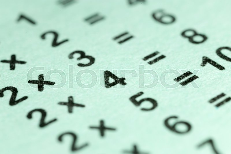 Multiplication table as a background. ... | Stock image | Colourbox