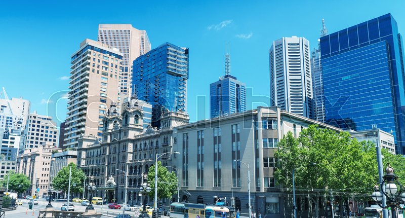Melbourne City Skyline Australia
