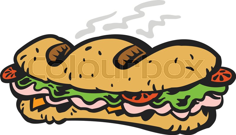 Sub sandwich | Stock vector | Colourbox