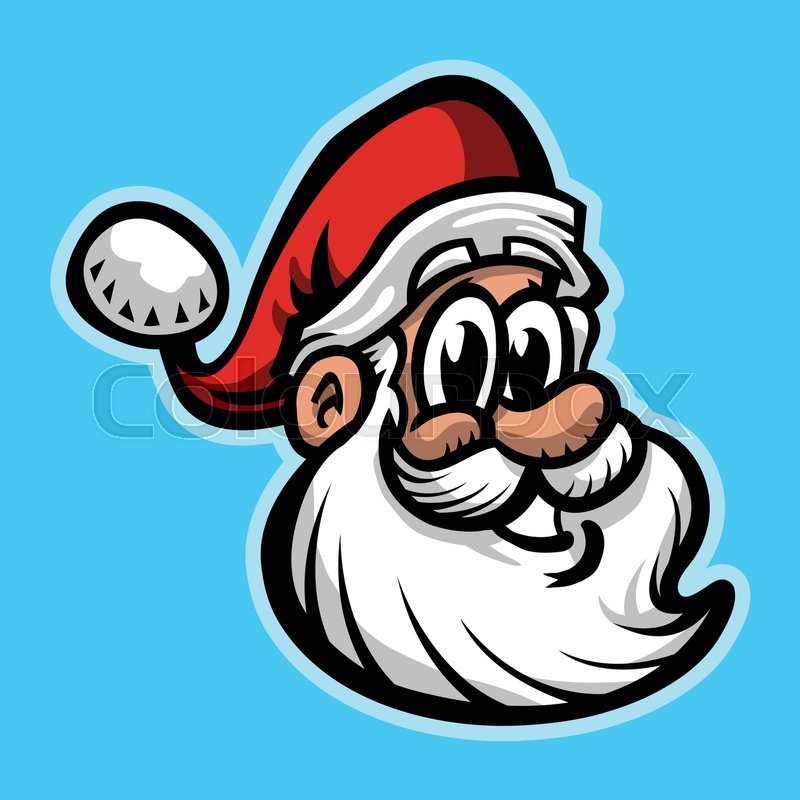Realistic Santa Claus Face Drawing