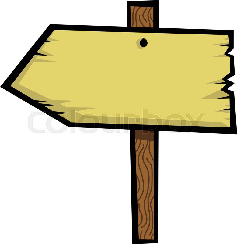 Old wooden sign vector icon | Stock vector | Colourbox