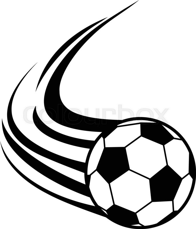 Soccer Ball vector icon | Stock vector | Colourbox