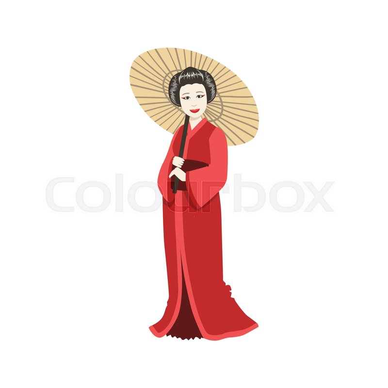 Simple Geisha Drawing