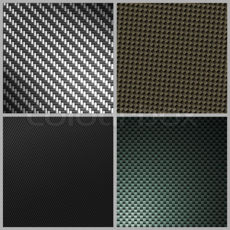 A collection of four different carbon ... | Stock image | Colourbox