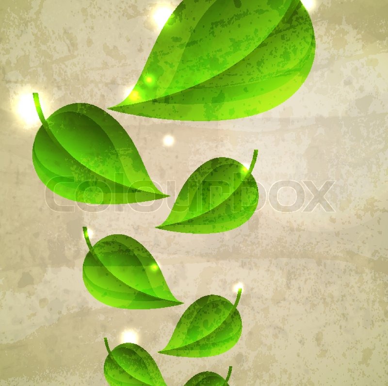 Abstract leaf design | Stock vector | Colourbox