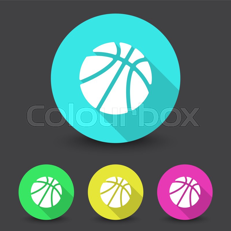 White Basketball icon in different ... | Stock vector | Colourbox