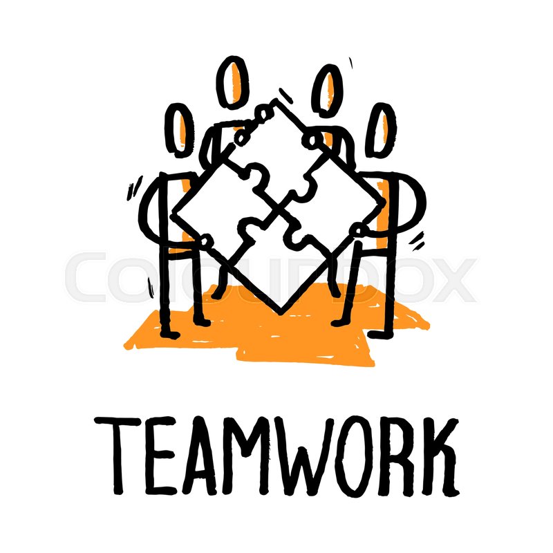 Stick Figure Teamwork
