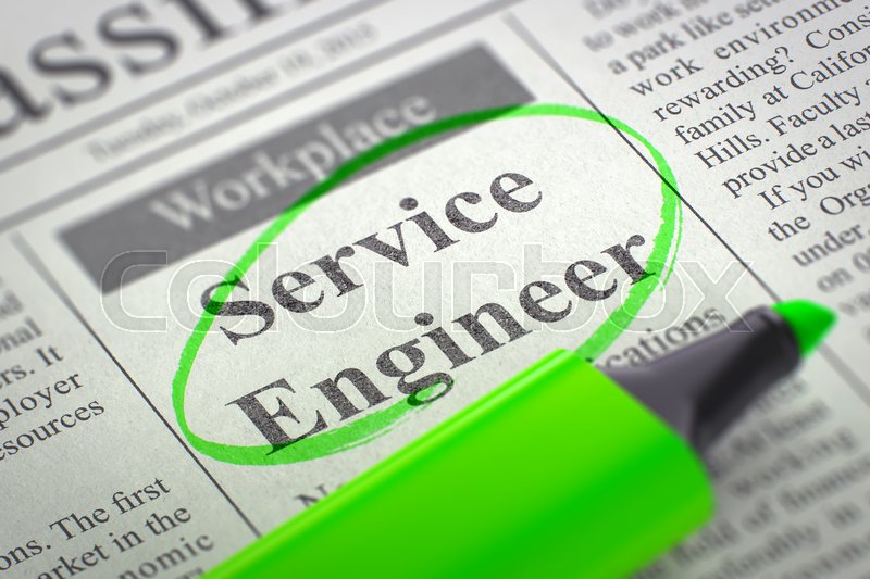 Service Engineer - Jobs Section Vacancy ... | Stock image | Colourbox