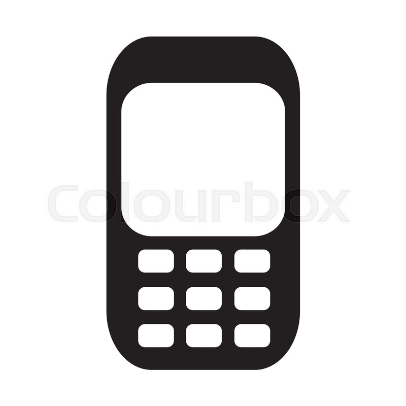 Cellphone pictogram icon image vector ... | Stock vector | Colourbox