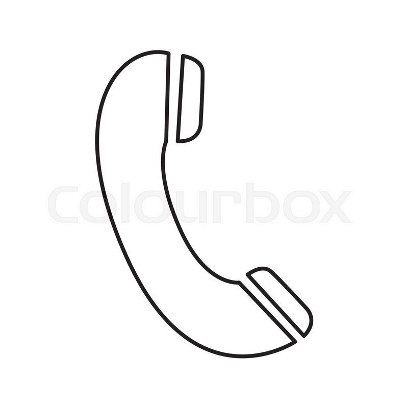 Phone pictogram icon image vector ... | Stock vector | Colourbox