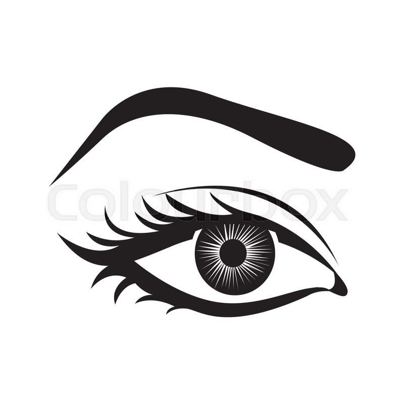Cartoon female eye icon image vector ... | Stock vector | Colourbox