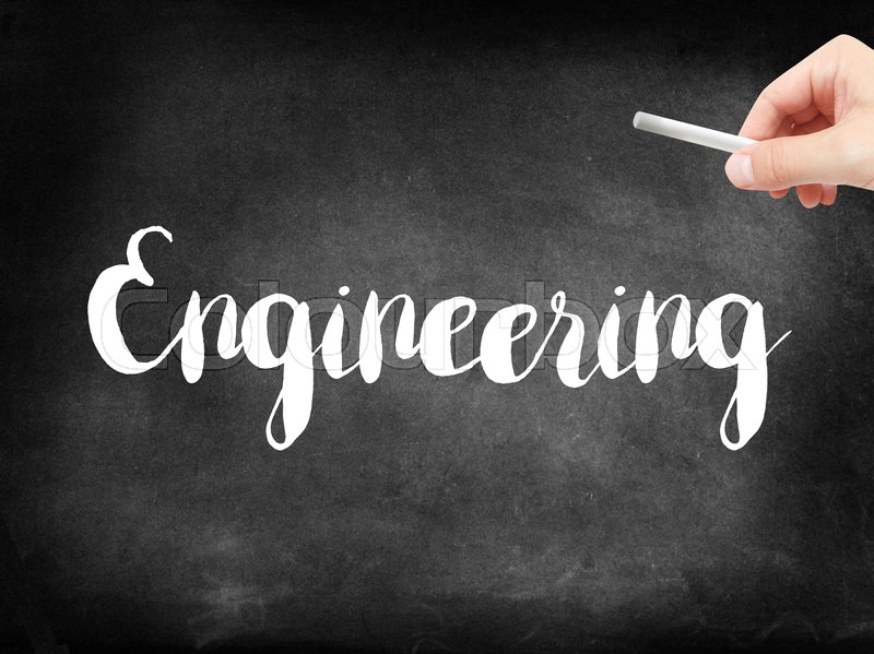 Engineering written on a blackboard | Stock image | Colourbox