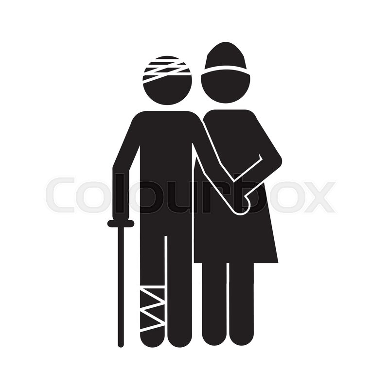 Injured person icon image vector ... | Stock vector | Colourbox