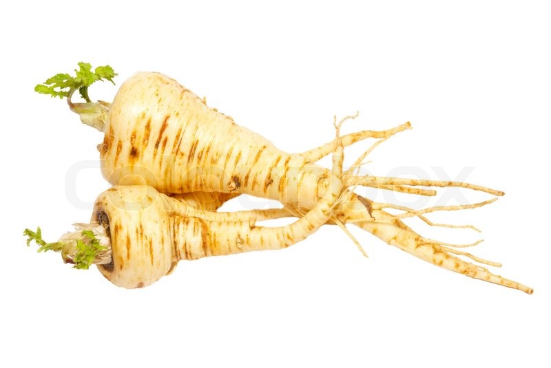 Parsnip isolated on white. | Stock image | Colourbox