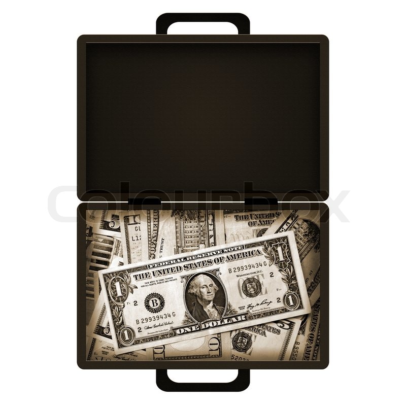 Money case isolated on white background | Stock image | Colourbox