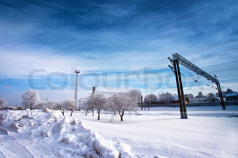 Snow Train Station Wallpapers