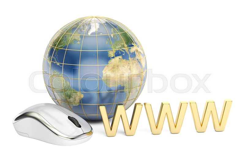 Internet Concept, 3D rendering isolated ... | Stock image | Colourbox