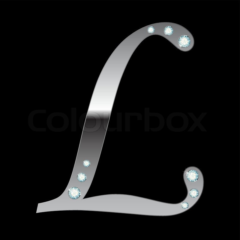 Silver Letter L
