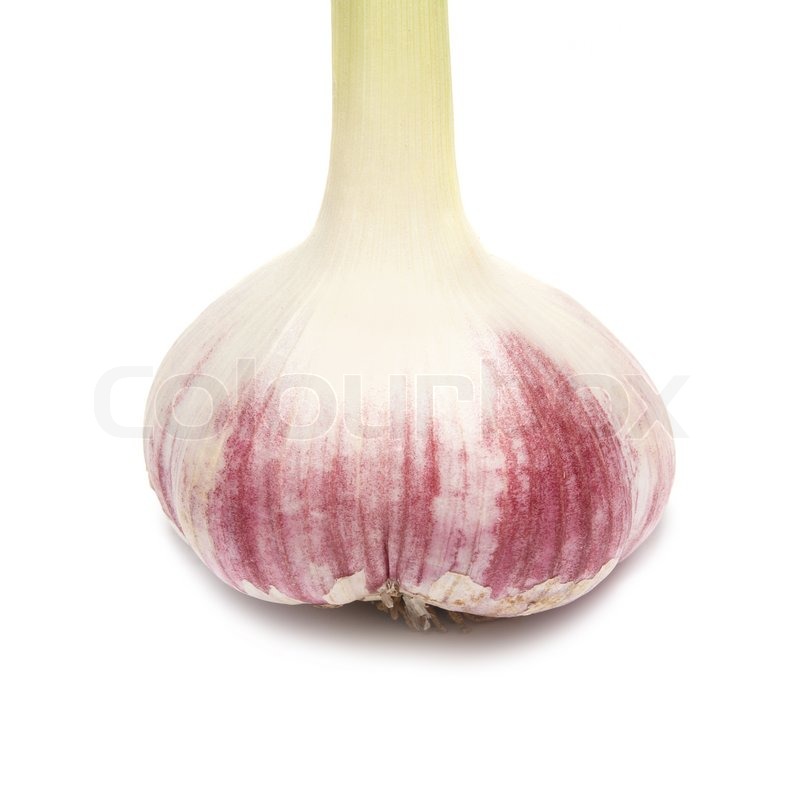 Knoblauchzehe isoliert auf den weißen ... | Stock Bild | Colourbox