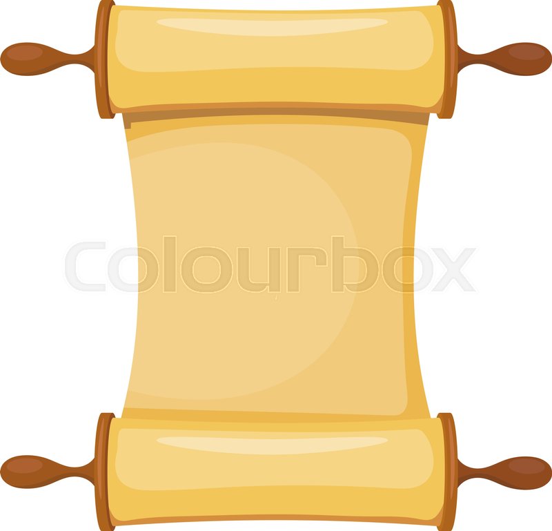 Vector illustration of the Torah on a ... | Stock vector | Colourbox