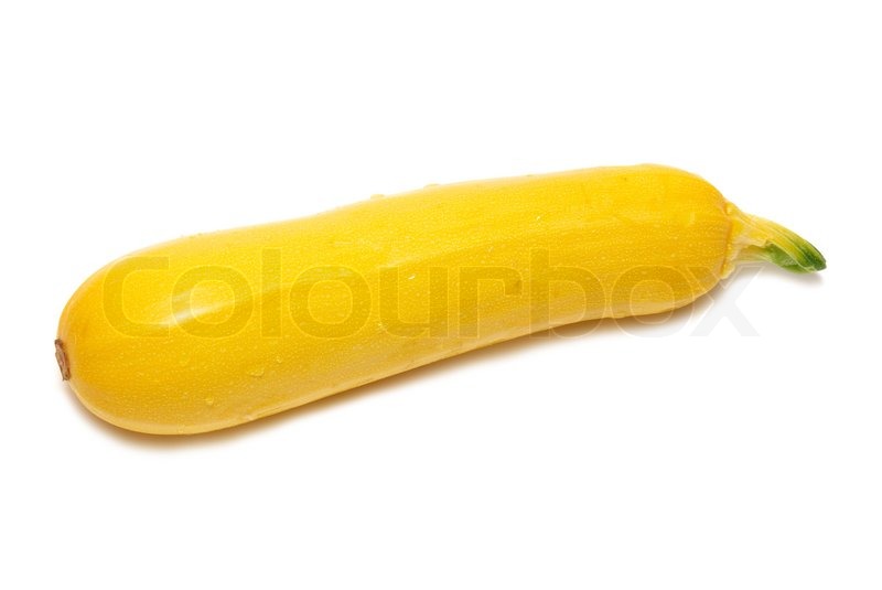 Yellow marrow isolated on the white ... | Stock image | Colourbox
