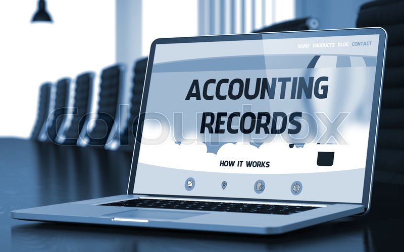 Accounting Records. Closeup Landing ... | Stock image | Colourbox