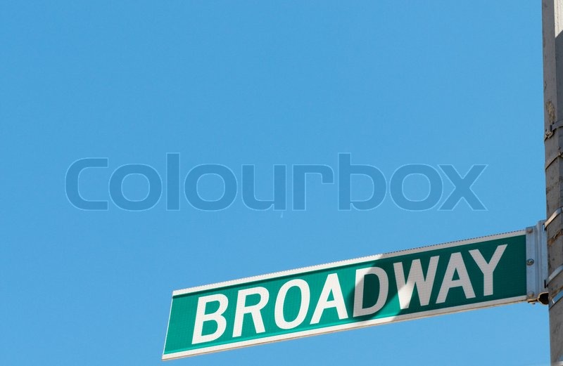 Famous broadway street signs in ... | Stock image | Colourbox