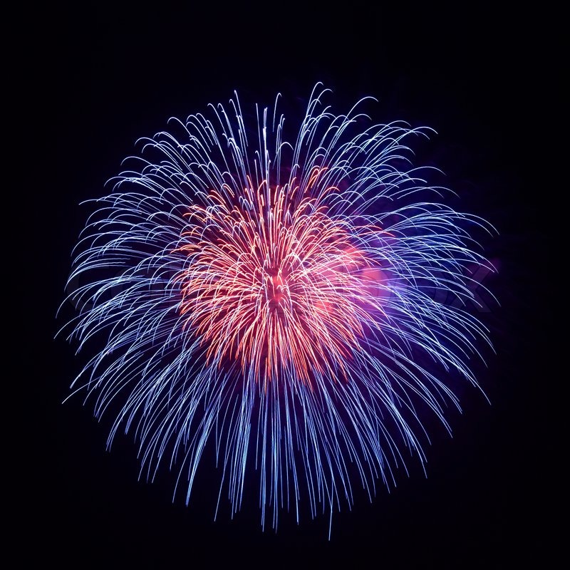 Fireworks Black Background